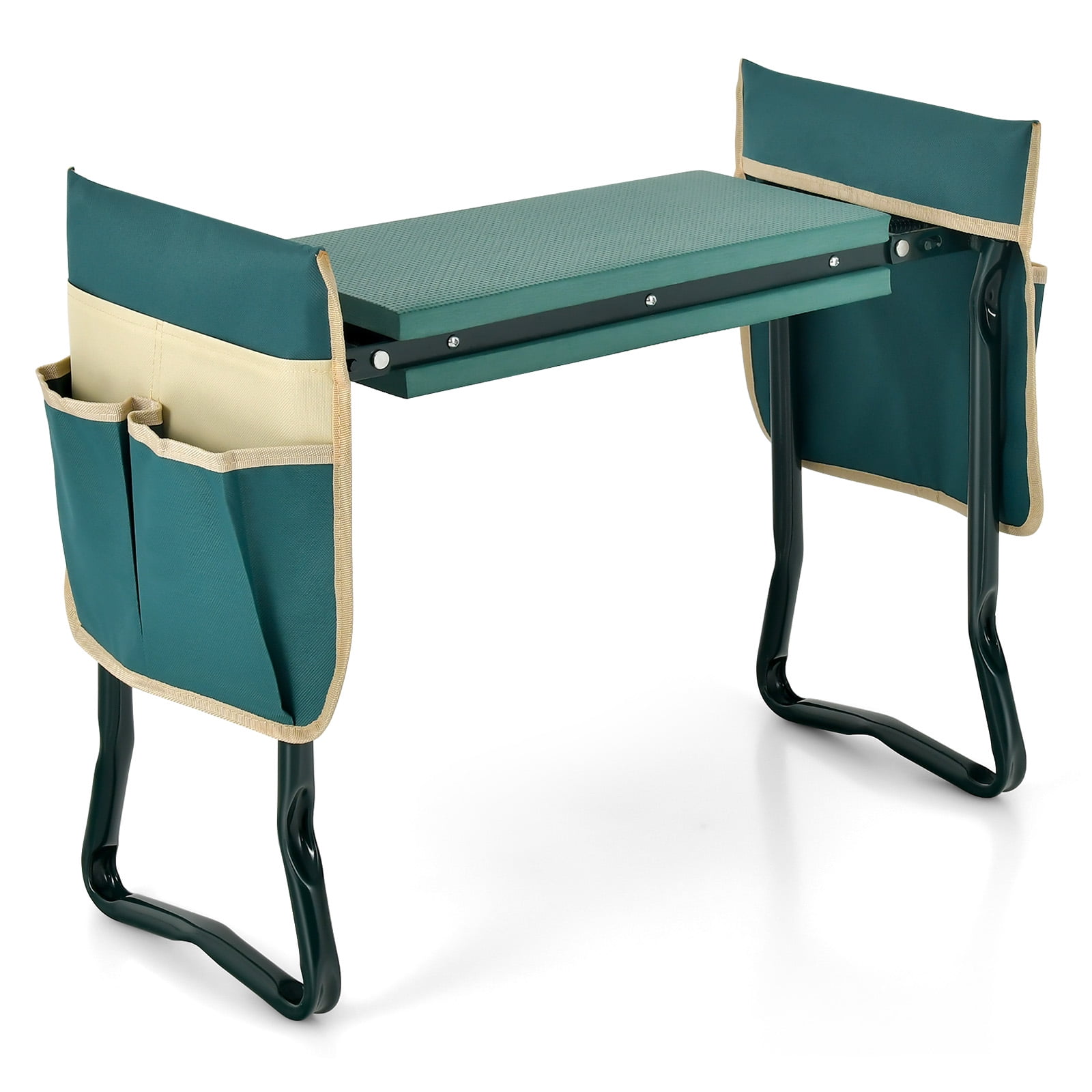 Click here for Costway Folding Garden Kneeler Seat Bench W/2 Bonu... prices