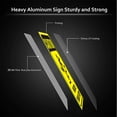 Aluminum Warning Sign Rectangle with Word Word 25x18x0.08cm DIY for DIY ...