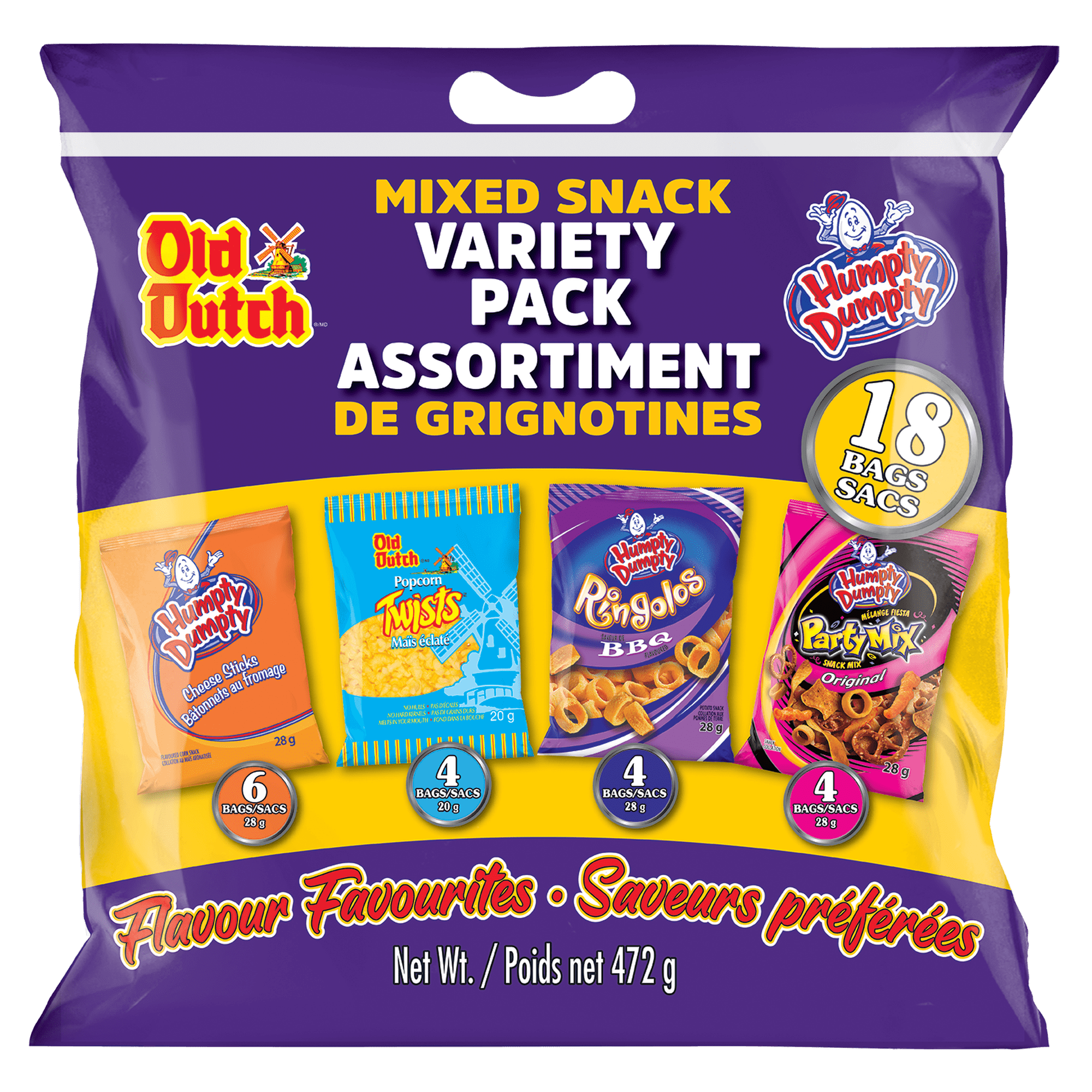 Click here for Old Dutch Snacks Poly Variety Pack prices