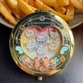 Anime Chiikawa Magic Double Sided Portable Metal Cosmetic Mirror Cute ...