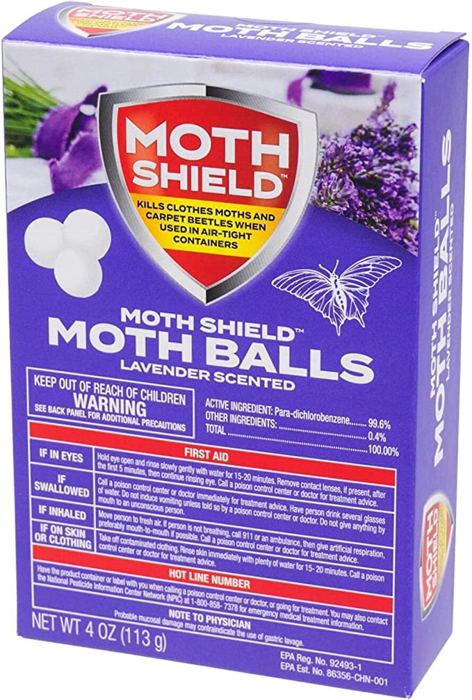 Moth Shield Moth Balls Original Scent 4 oz - Walmart.com