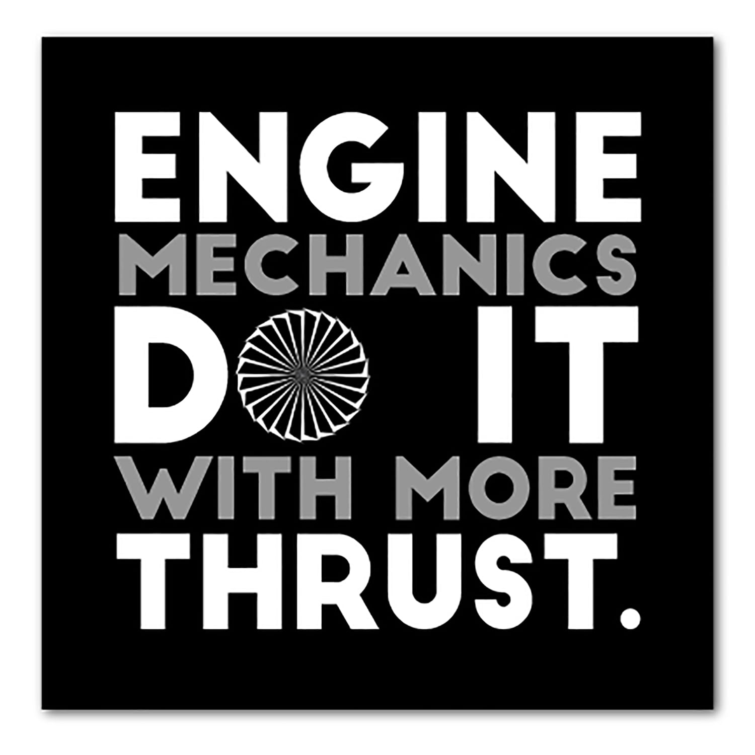 DistinctInk Custom Bumper Sticker - 4" x 4" Decorative Decal - Black ...