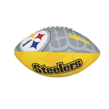 WILSON Sporting Goods NFL Junior Team Logo Football (Pittsburgh ...