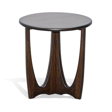 Sunny Designs Marina Beach Pebble Wood Side Table for Living Room with ...