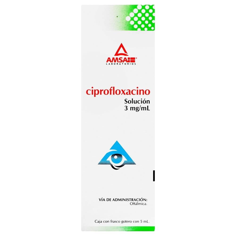Solución oftálmica Ciproflox Frasco gotero con 5 mg | Walmart en línea