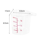 Hobeauty Compact Kitchen Rice Measuring Cup and Cooker Plastic Tool ...