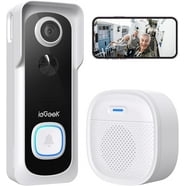 Amcrest WiFi Video Doorbell, 2.4 GHz, Two-Way Audio, 140° Wide Angle ...
