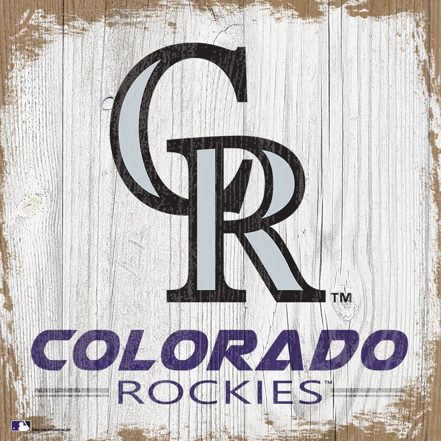 Colorado Rockies 6'' x 6'' Team Logo Block - Walmart.com - Walmart.com