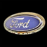 Ford Oval Logo Stainless Steel Wall Hanging Sign - Blue/Chrome : 18" x ...