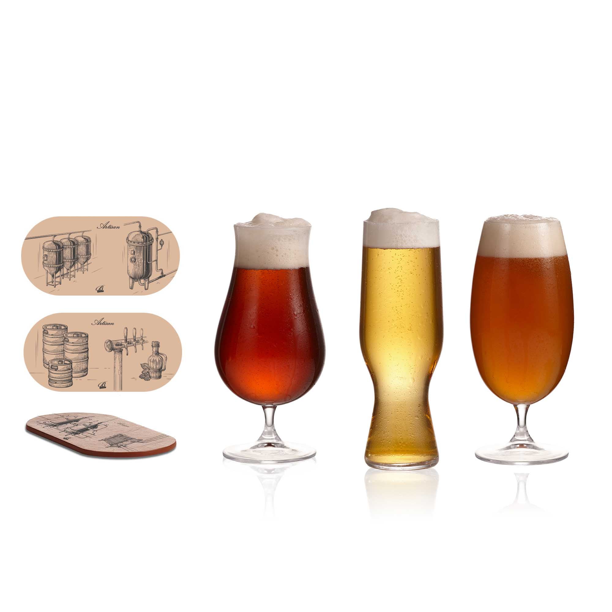 Artisan Craft Beer 6 Piece Tasting Set - Walmart.com