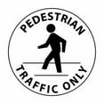 PEDESTRIAN TRAFFIC ONLY WALK ON FLOOR SIGN - Walmart.com