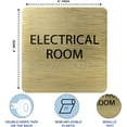 ADA CENTRAL SIGNS - 6" X6" Electrical Room Sign - ADA Compliant Tactile ...