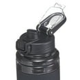 Mainstays 32 fl oz Rich Black Solid Print Plastic Water Bottle with 2 ... Mainstays 32 fl oz Rich Black Solid Print Plastic Water Bottle with 2 ...