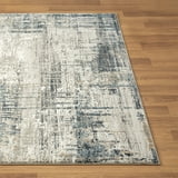 Luxe Weavers Abstract Blue 5x7 Area Rug, Indoor Modern Farmhouse Rug ...