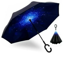 Inverted Umbrella Windproof Reverse Double Layer with C-shaped Hands ...