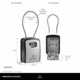 Iron Lock, Key Lock Box, XXL, Gray Heavy Duty Metal Waterproof ...