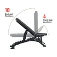 Adjustable Strength Training Bench for Full Body Workout with Fast Folding 1100LBS Weight ...