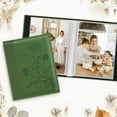 Photo Album 5x7 Clear Pages Pockets Leather Cover Slip Slide in Photo ...