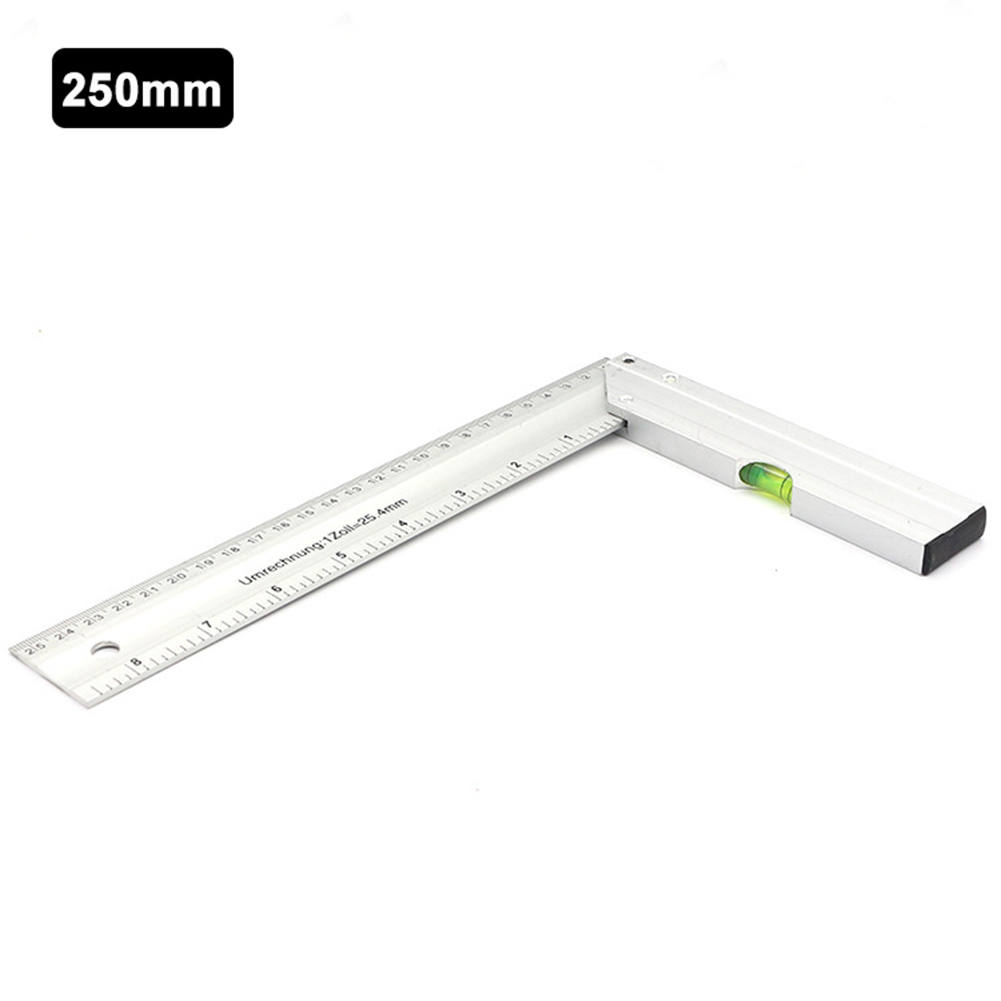 200/250/300mm Aluminum Alloy 90 Degree Right Angle Measuring Ruler ...