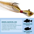 5PCS Bucktail Jigs Saltwater Fluck Lures Assorted Jigs Head Fishing ...