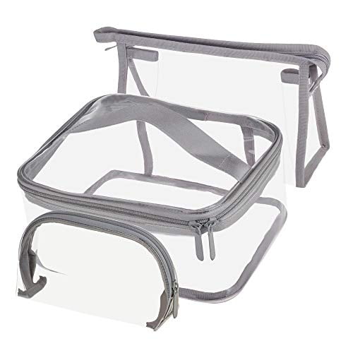 Sariok Clear Toiletry Bag PVC Travel Holiday Cosmetic Bag Flamingo Ice ...