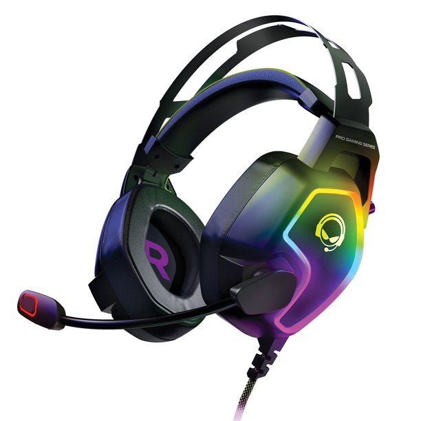 HyperGear 15596 SoundRecon RGB LED Professional Gaming Headset ...