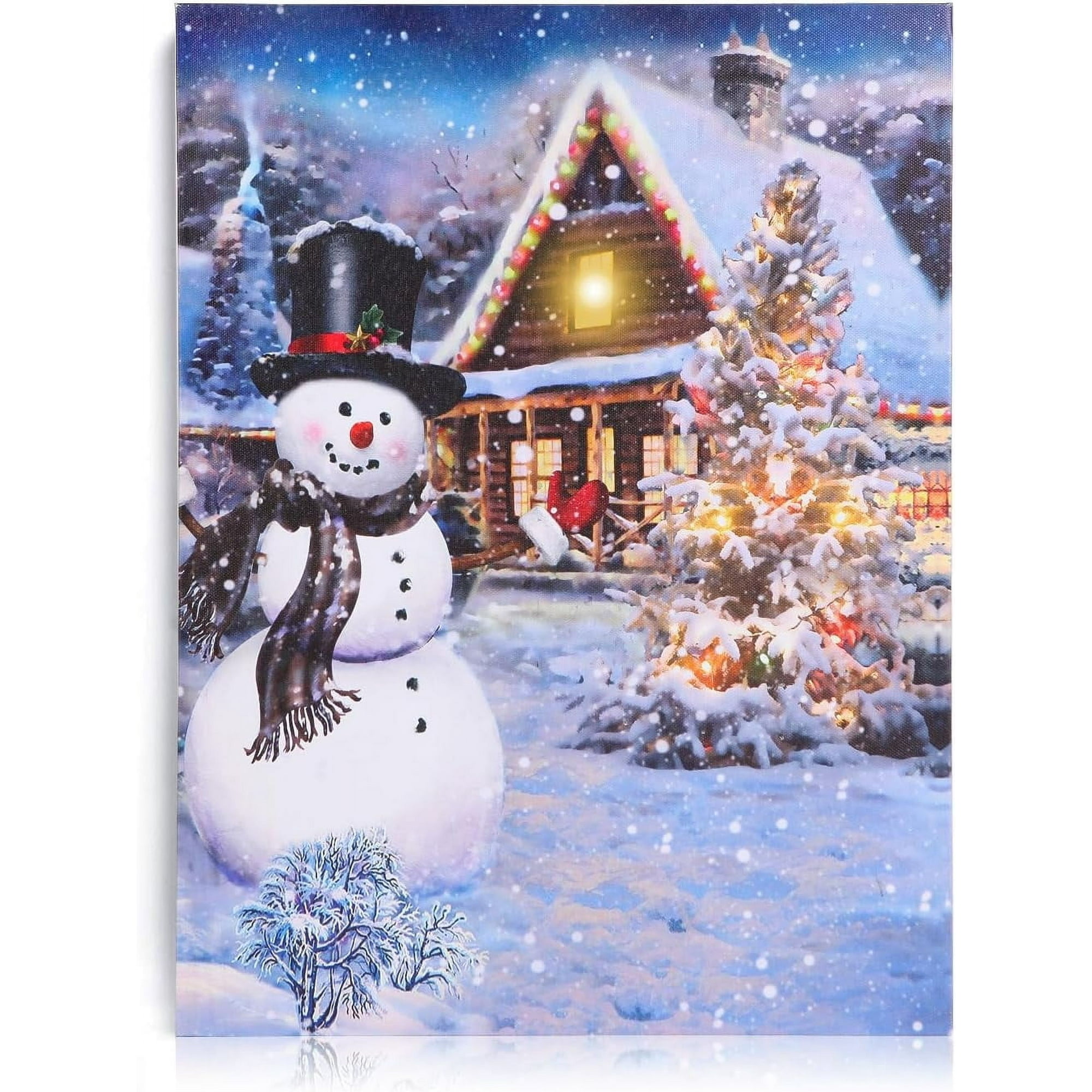 Click here for Iantiq Christmas Canvas Wall Art 16 X 12 - Lighted... prices