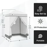 EAGLE PEAK Flex Ultra Compact 5x5 Pop-up Changing Room Canopy, Portable ...