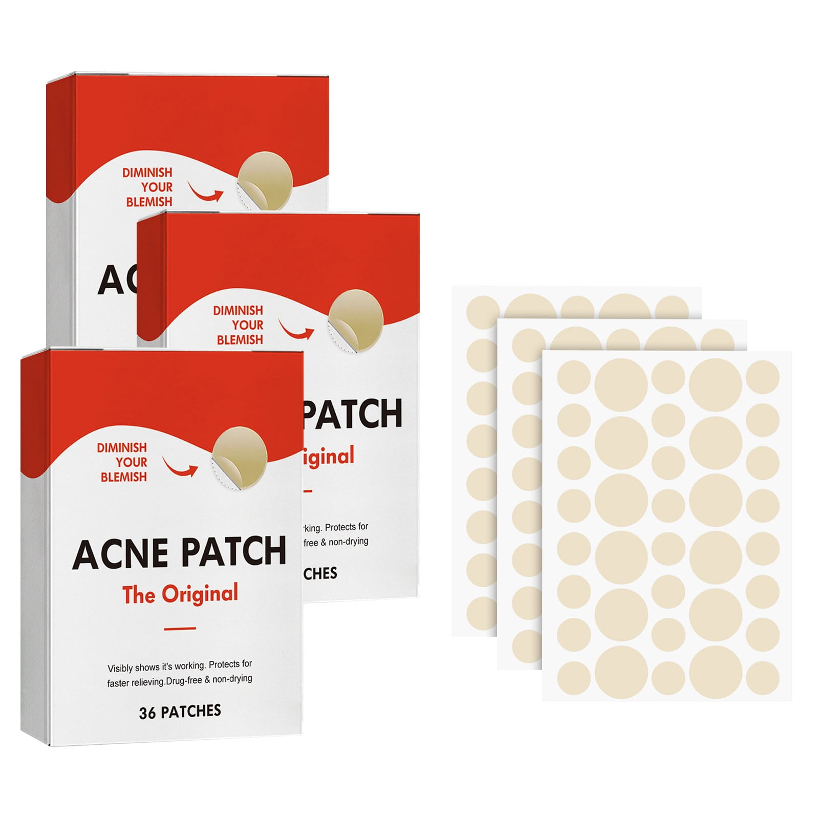 Parche para el acné Parche hidrocoloide para el acné en forma de nube ...