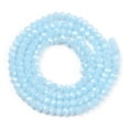 10strands Electroplate Glass Beads Strands Pearl Luster Plated Faceted ...