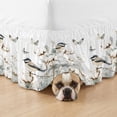 Cotton Bird Bed Skirt California King Size 16 Inch Drop, Spring Retro ...