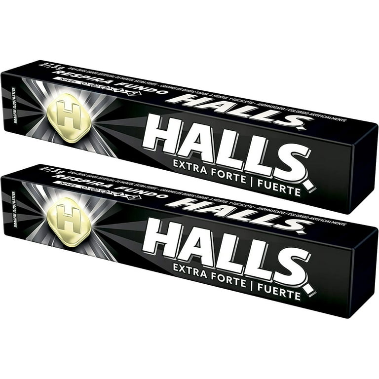 Halls Cough Drops Black Halls Extra Strong Flavor Cough Relief