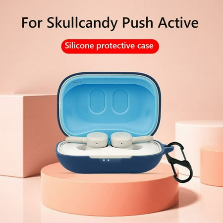 Jinveno Silicone Earphone Cases for Skullcandy Push Active Charging ...