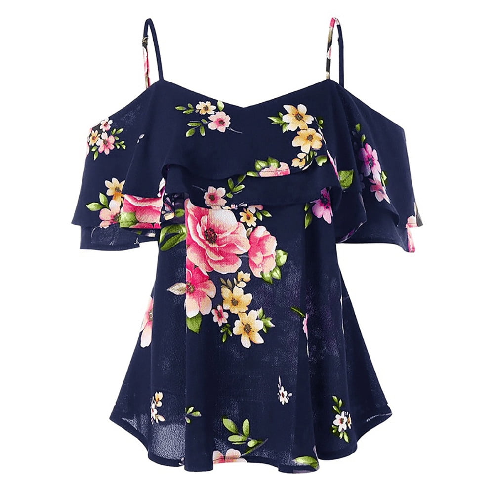 Click here for Unbranded Off The Shoulder Tops Women Floral Print... prices
