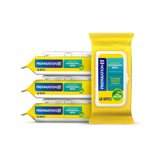 Preparation H Hemorrhoid Wipes With Witch Hazel - 48 Count - Walmart.com