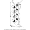 TREE Book Shelf, 9-Tier Bookshelf, Tree Bookcase with Angled Open Shelf ...
