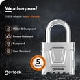 Outdoor Combination Lock – Heavy Duty, Large, Weatherproof Padlock with ...