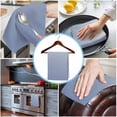 2 Pack Minimalist Blue Kitchen Towels and Grey Gradient Decorative Dish ...