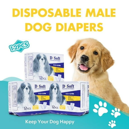 Pet Dog Diapers Disposable Male Dog Diapers New Super Absorbent Diapers ...