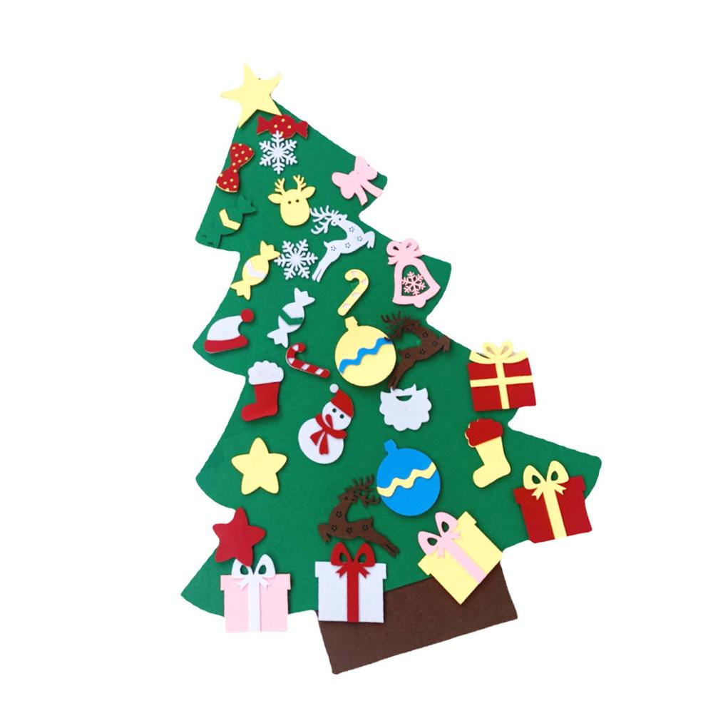 Lacyie Christmas LED Tree DIY Felt Christmas Tree Set 32 PCS Wall lacyie-christmas-led-tree-diy-felt-christmas-tree-set-32-pcs-wall