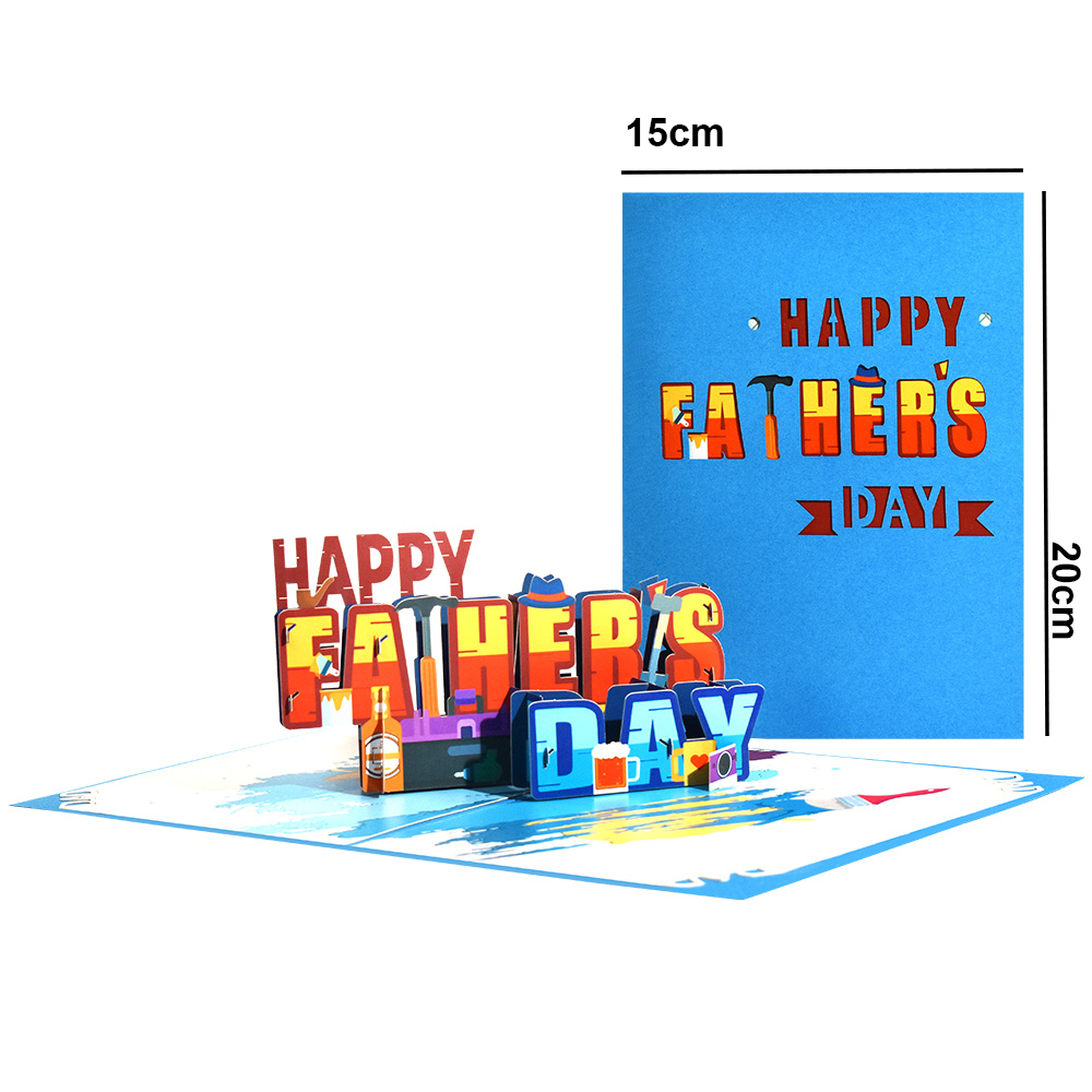 Father s Day Pop Up Card For Dad With Blank Envelope Message Card 3D father-s-day-pop-up-card-for-dad-with-blank-envelope-message-card-3d