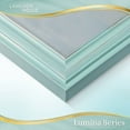 Langdon House 8x10 Eggshell Blue Real Wood Picture Frames with Gold ...
