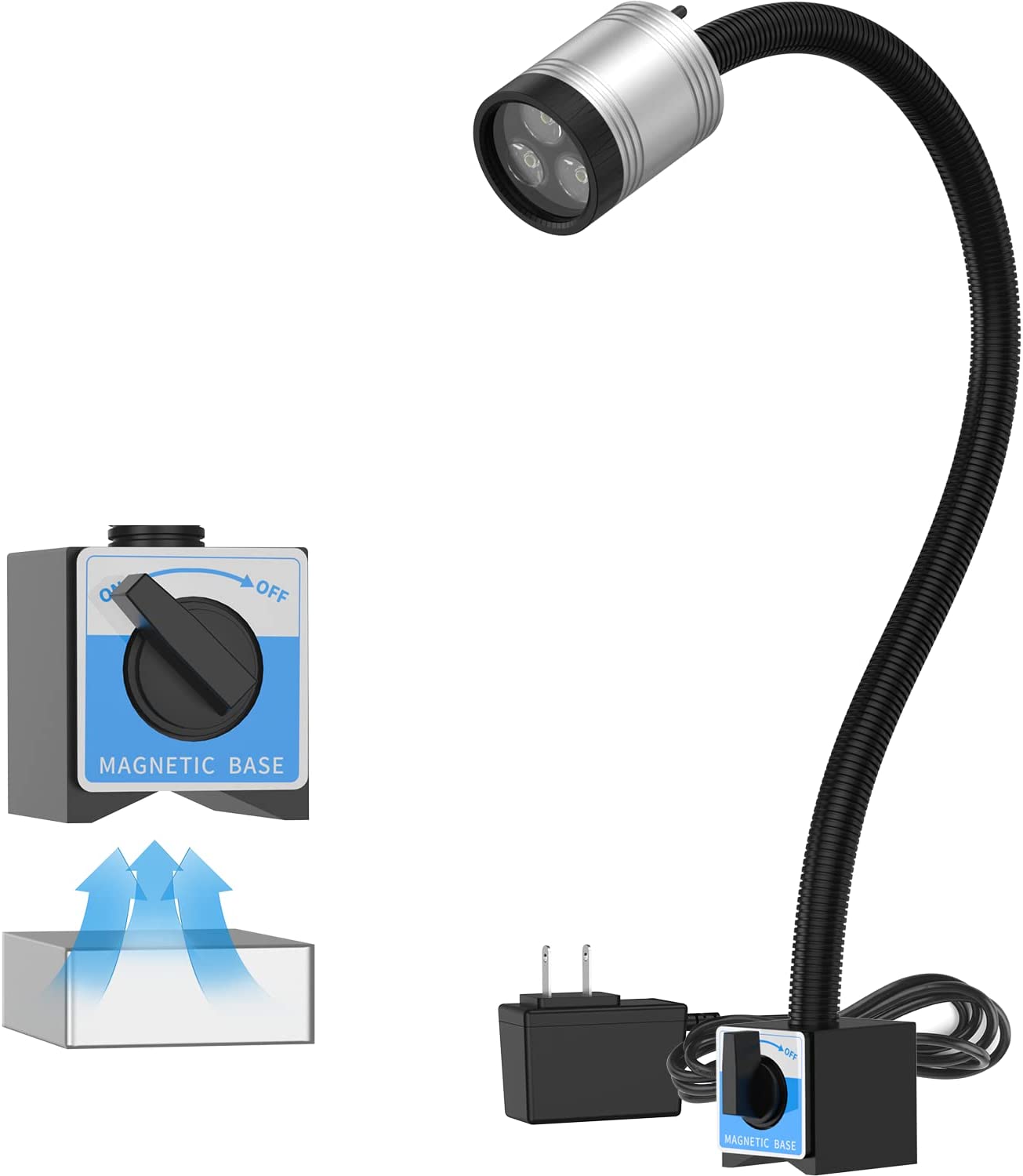 Magnetic Light, Led Machine Light, Magnetic Gooseneck Work Light 900 ...