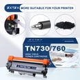 TN 730 TN 760 Toner Replacement for Brother TN760 TN730 Black Toner ...