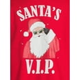 Holiday Time Men's Santa VIP Crewneck Fleece Sweatshirt, Sizes S-3XL ...