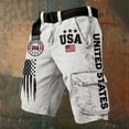 bravefron Men's Casual Cargo Shorts With Patriotic Print For ...