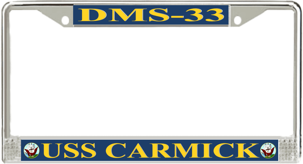 USS Carmick DMS-33 License Plate Frame - Walmart.com