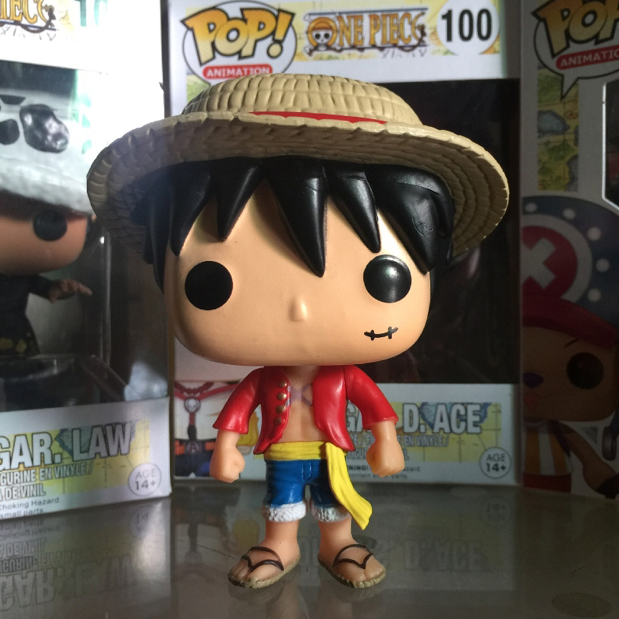 Buy FASLMH POP Luffy Qute Action Figure Standing Posture Online at ...
