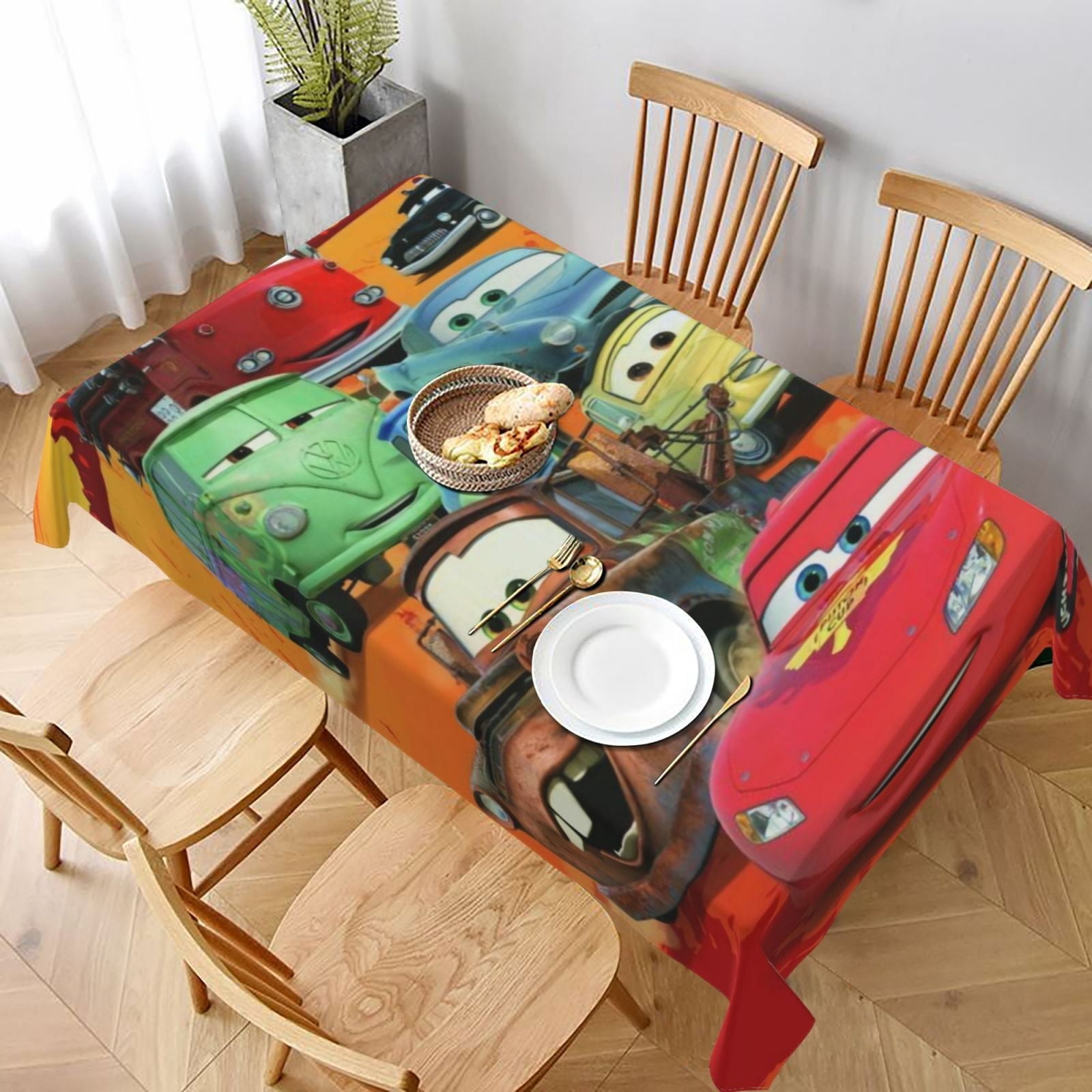 Mantel de Cars Lightning Mcqueen para cocina, comedor, fiesta, elegante ...
