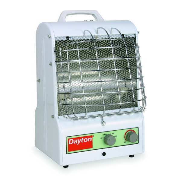 1Pack Dayton 3VU31 Portable Electric Jobsite & Garage Heater, 1500W/900W/600W, 120V AC - Walmart.com